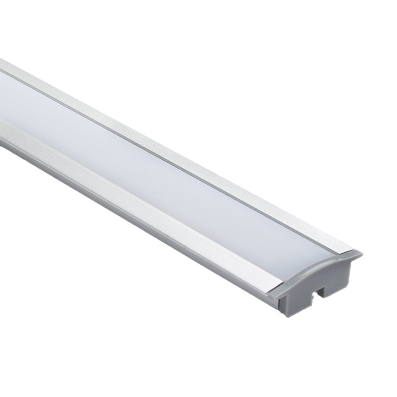 Slim LED Profile Foggy Silver 3m Tinted | Titus Tekform