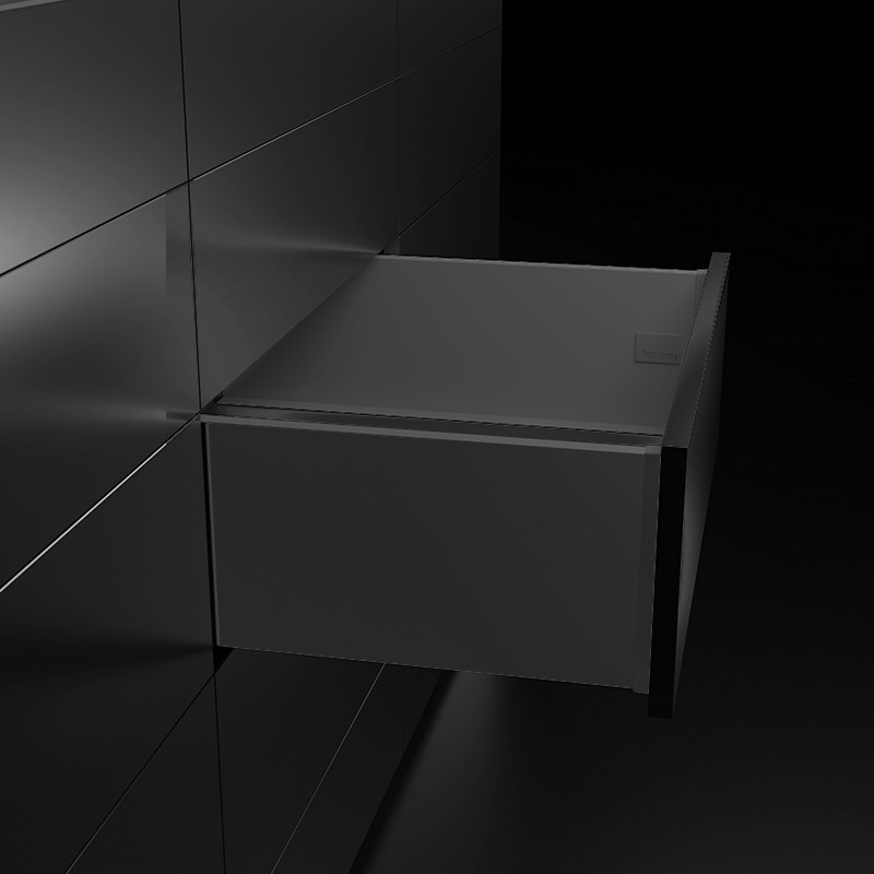 Slimline+ Drawer 145 Anthracite 350mm Push to Open | Titus Tekform