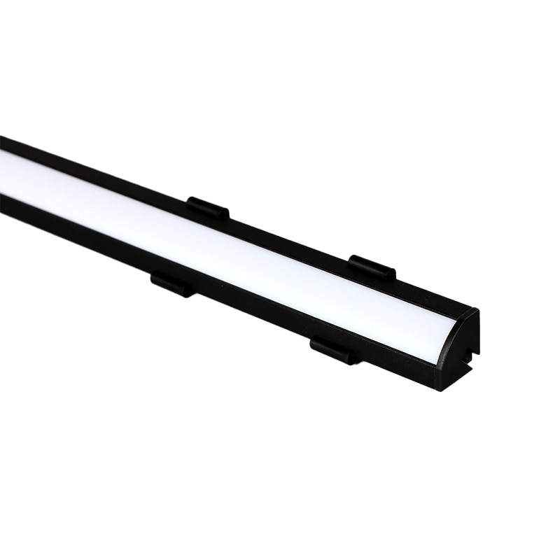 Corner LED Profile Matt Black 3m Opaque | Titus Tekform