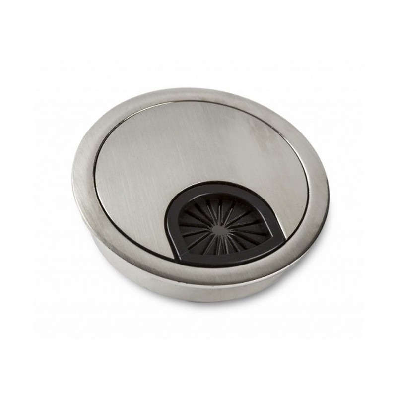 Premium Cable Port 60mm Brushed Nickel | Titus Tekform