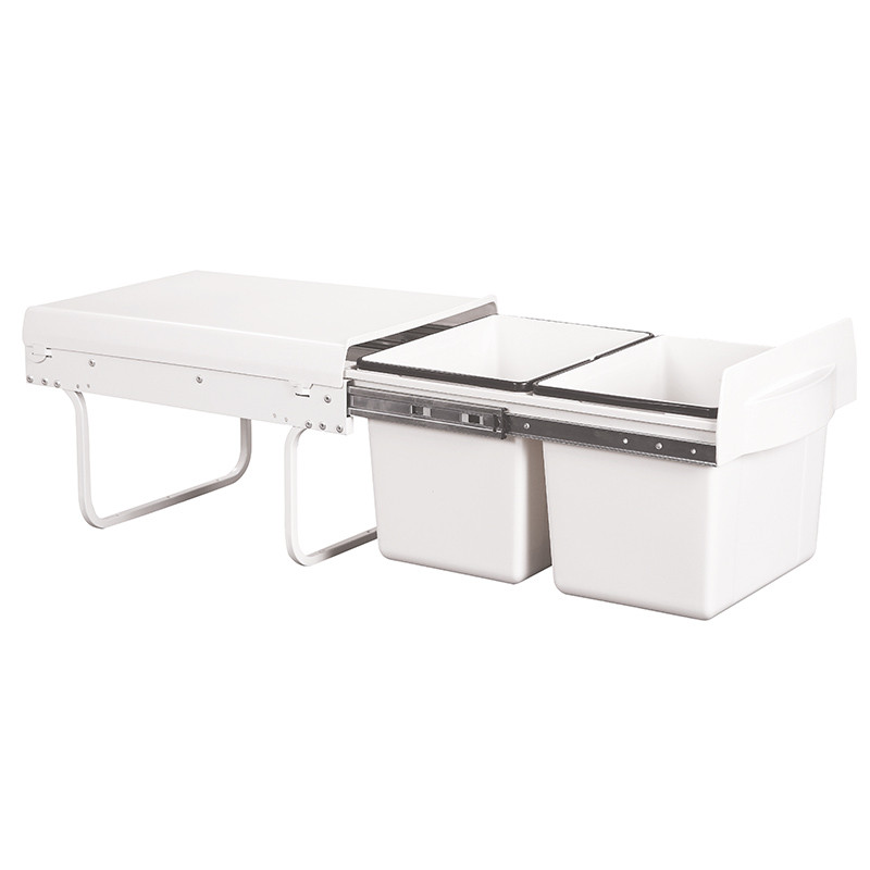 36L Soft Close Pull-out Double Bin with Metal Frame | Titus Tekform